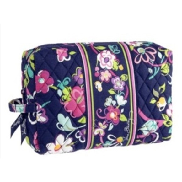 Vera Bradley | Bags | Vera Bradley Ribbons Pattern Medium Cosmetic ...
